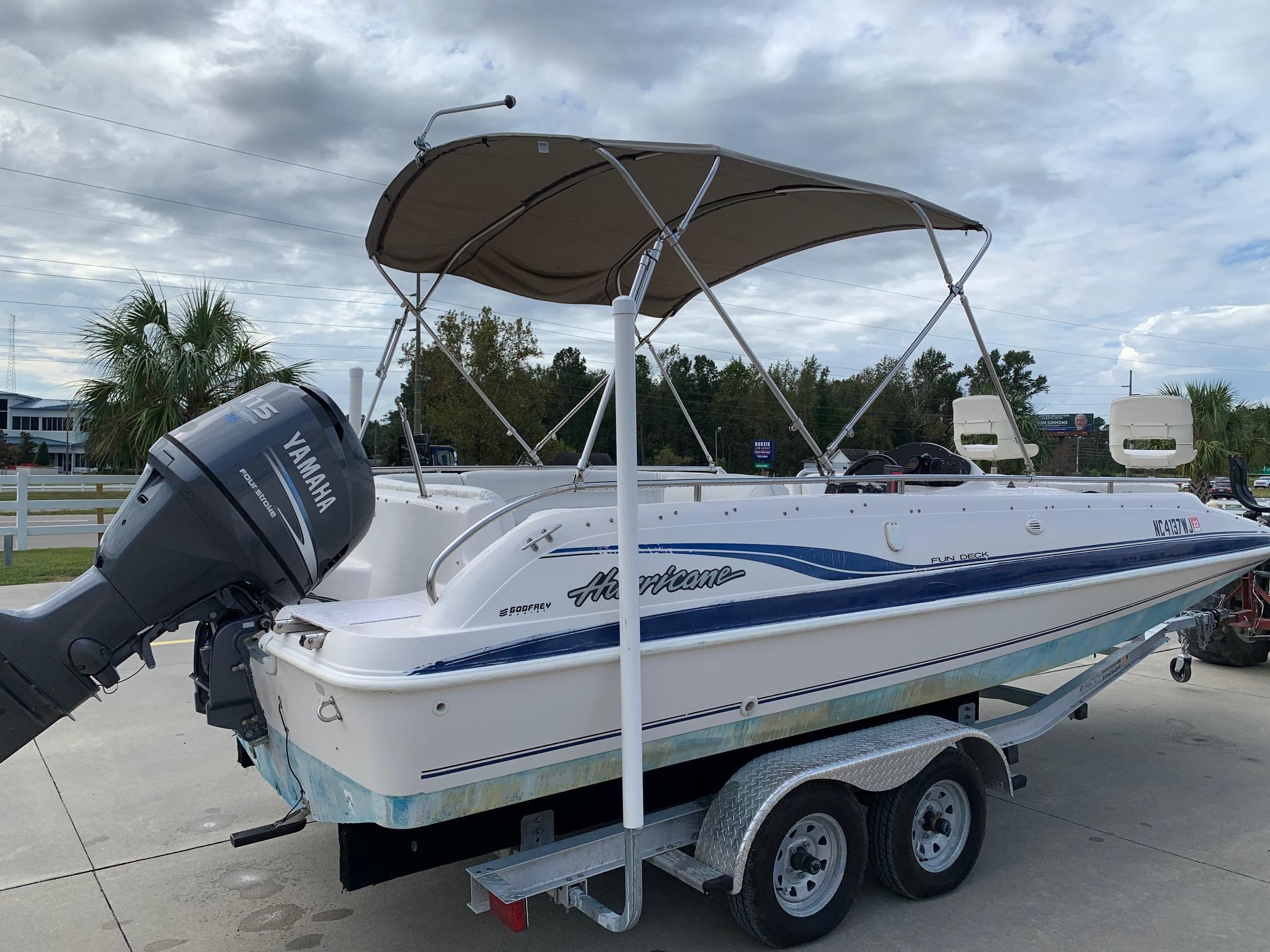 1998 Hurricane Fun Deck 201 OB For Sale In NC - Angler's Marine - 910 ...